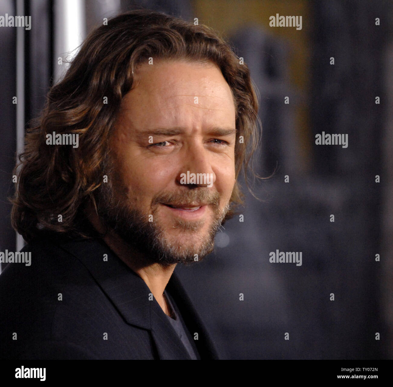 Australian actor Russell Crowe, a cast member in the motion picture ...