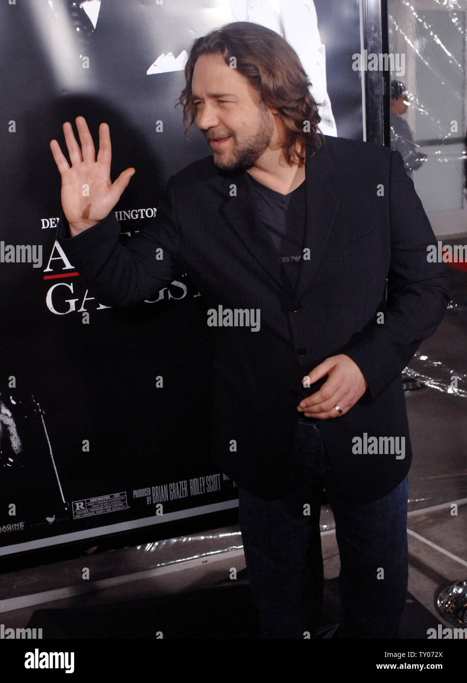 Australian actor Russell Crowe, a cast member in the motion picture ...