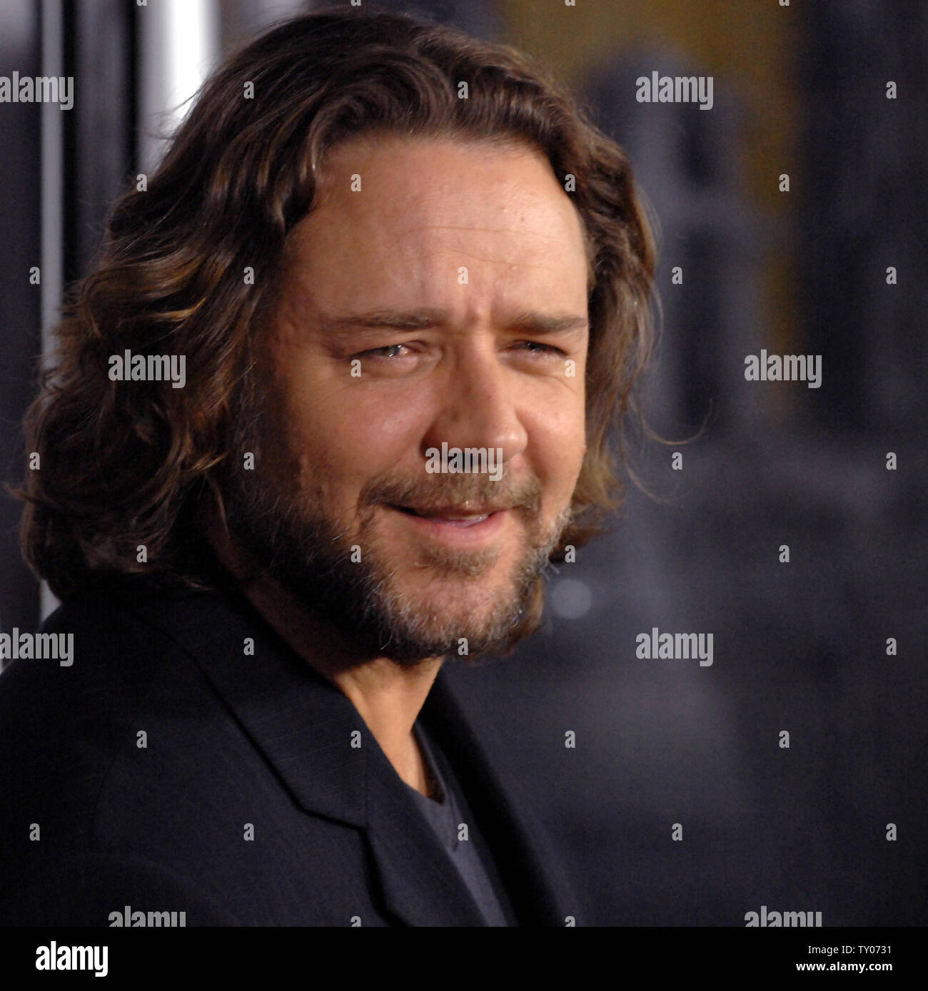 Australian actor Russell Crowe, a cast member in the motion picture ...