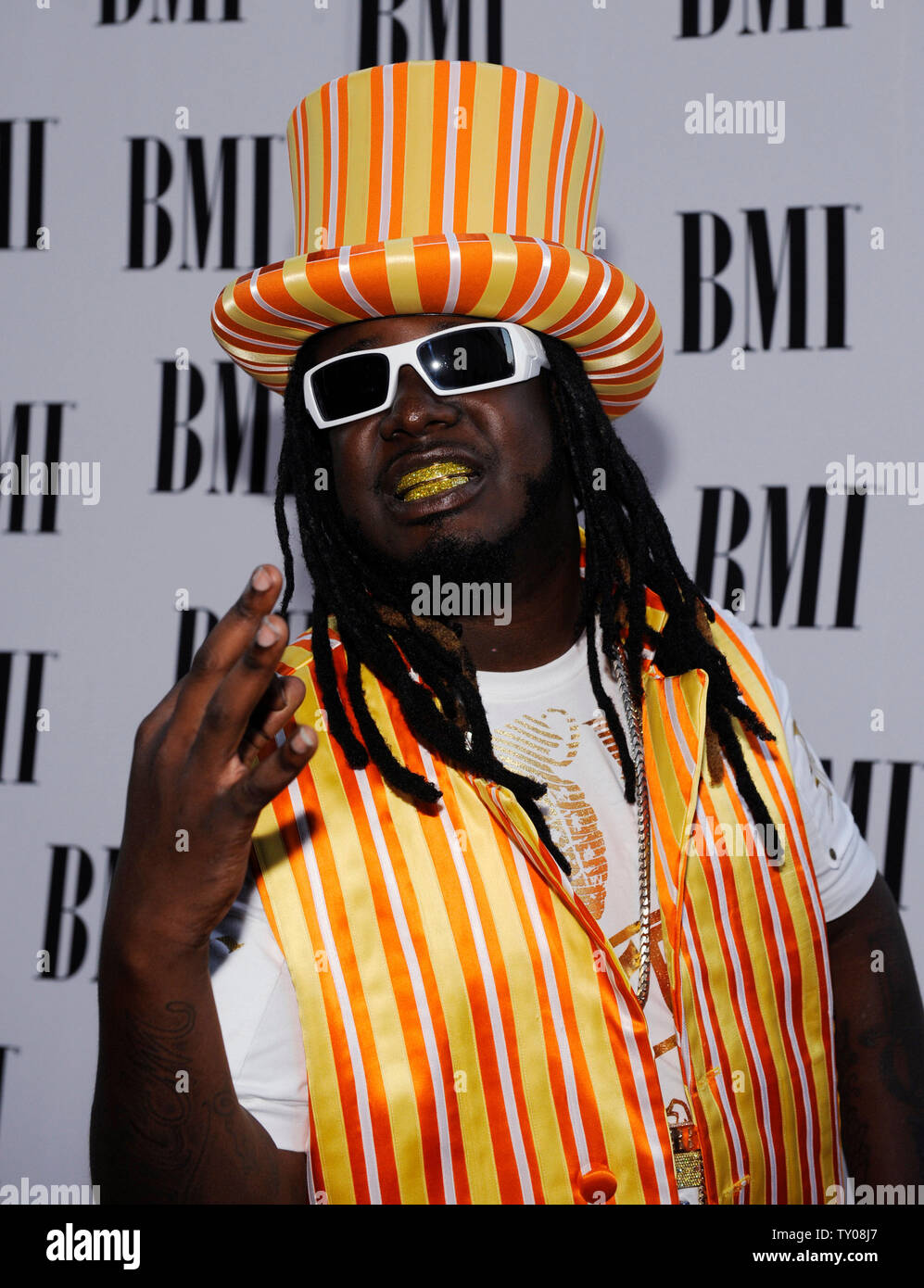 T-Pain attends the BMI Urban Awards held in Beverly Hills, California ...