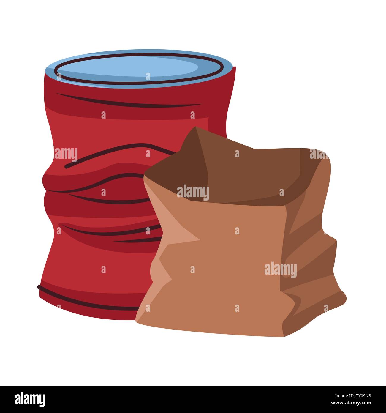 crumpled can and paper icon cartoon Stock Vector Image & Art - Alamy