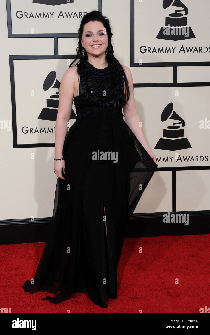 Amy Lee of Evanescence arrives for the 50th annual Grammy Awards at ...