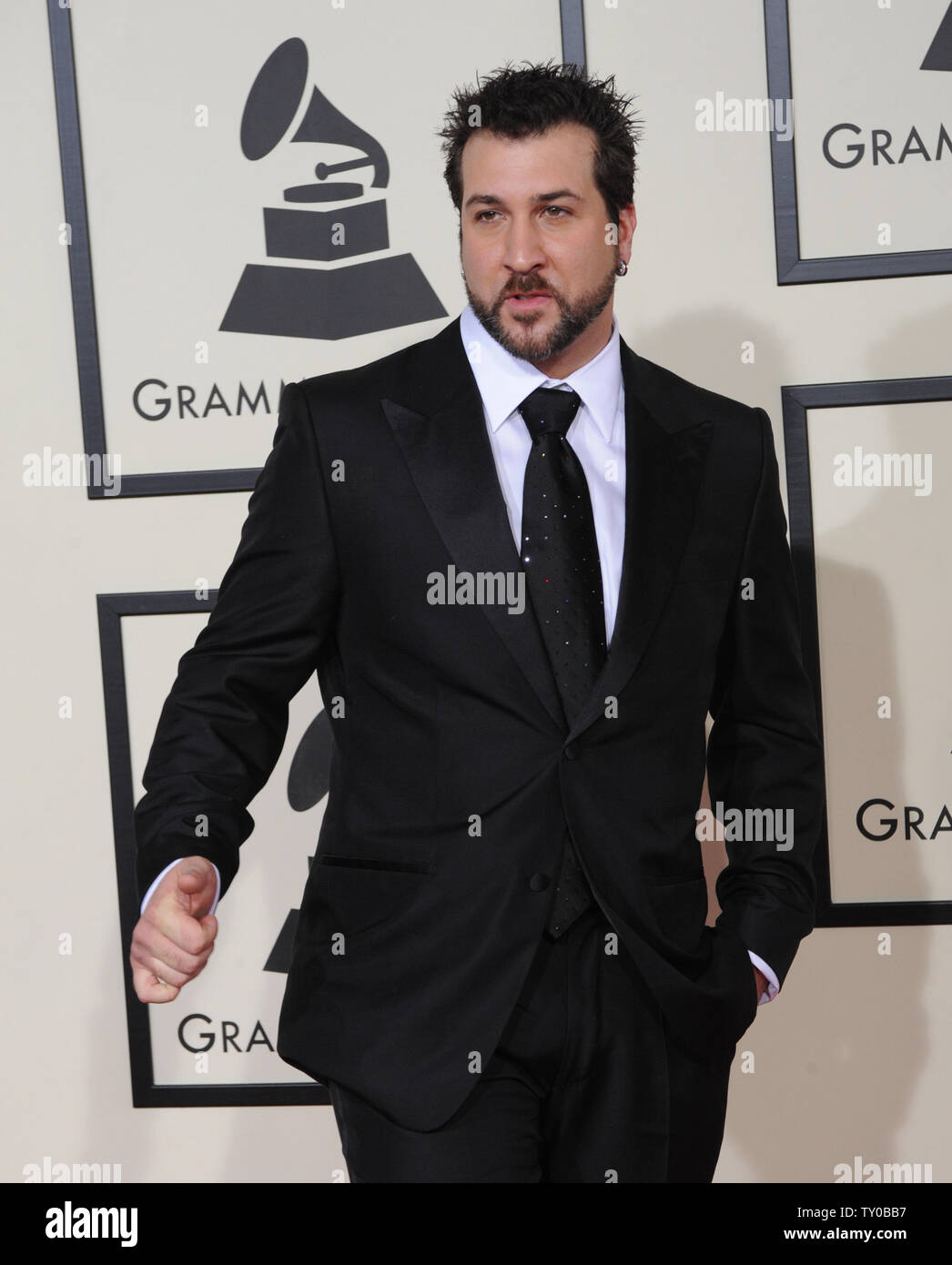 Joey Fatoni arrives at the 50th annual Grammy Awards at the Staples ...