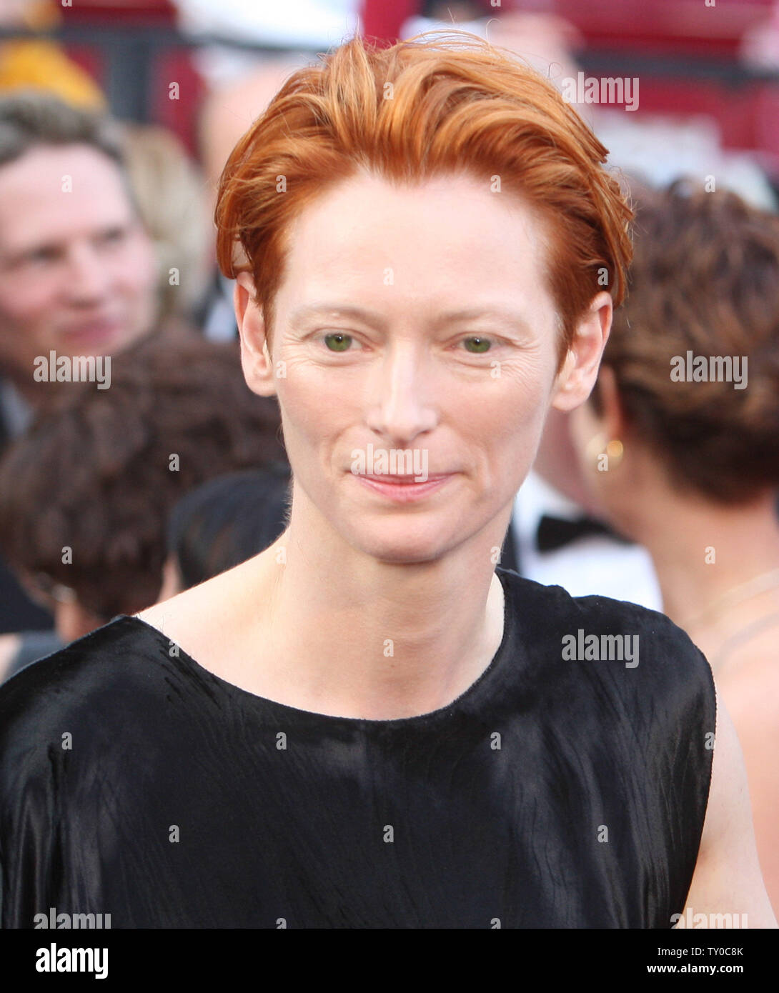 Actress Tilda Swinton arrives at the 80th Annual Academy Awards at the ...