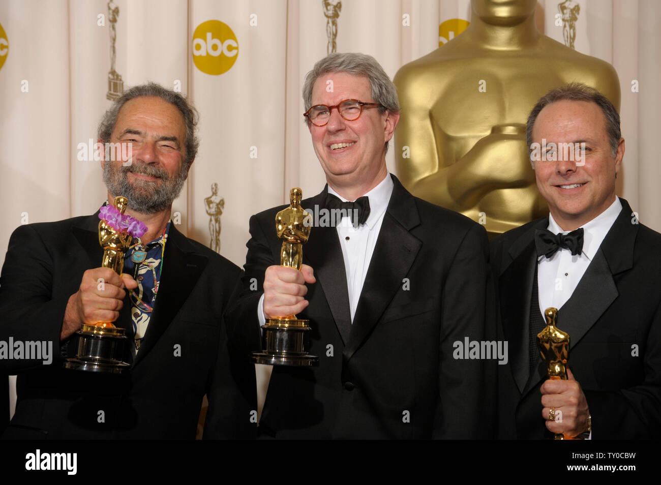 Scott Millan, David Parker and Kirk Francis hold the Achievement in ...