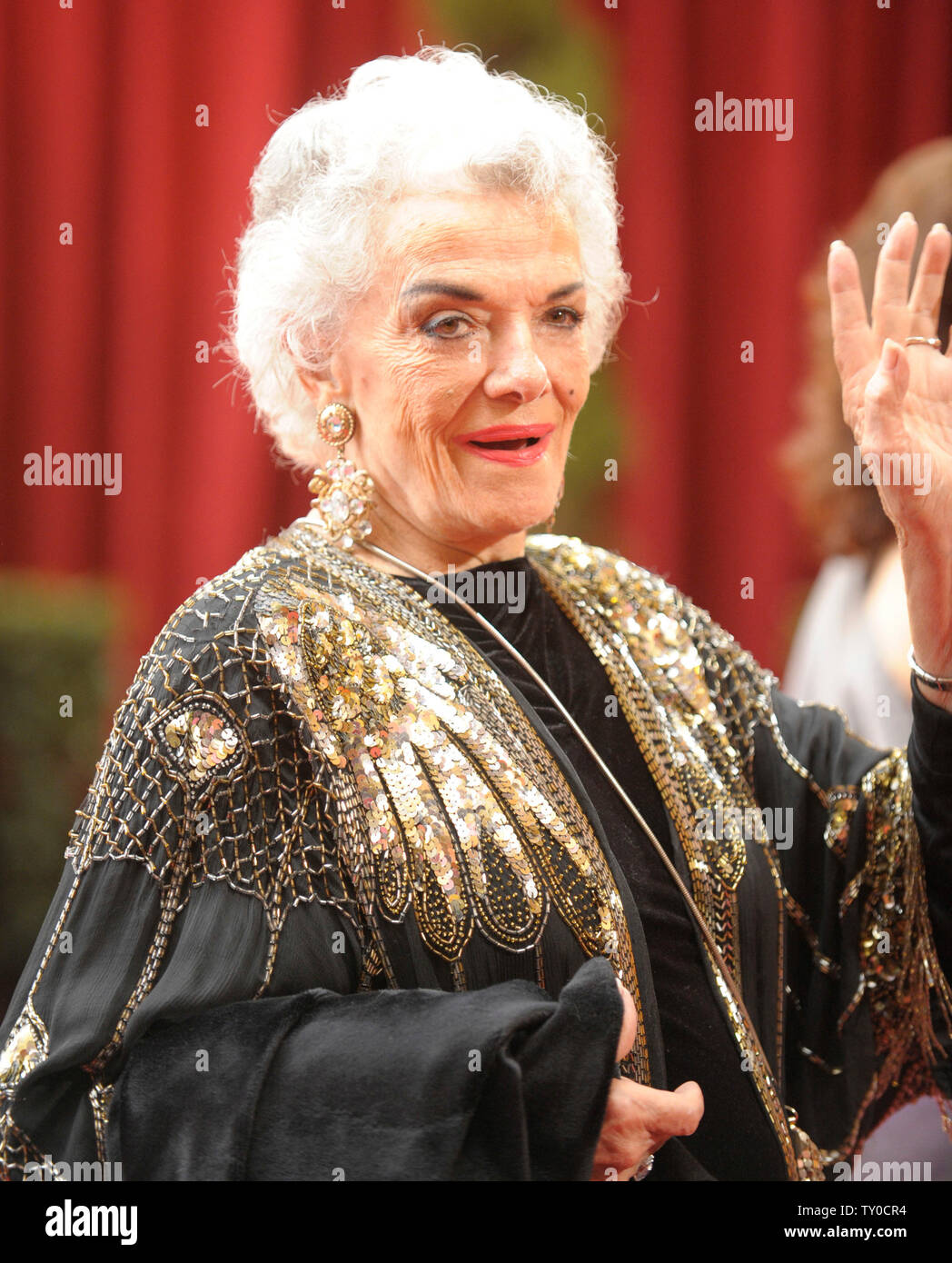 1940's screen siren Jane Russell arrives for the 80th Annual Academy ...