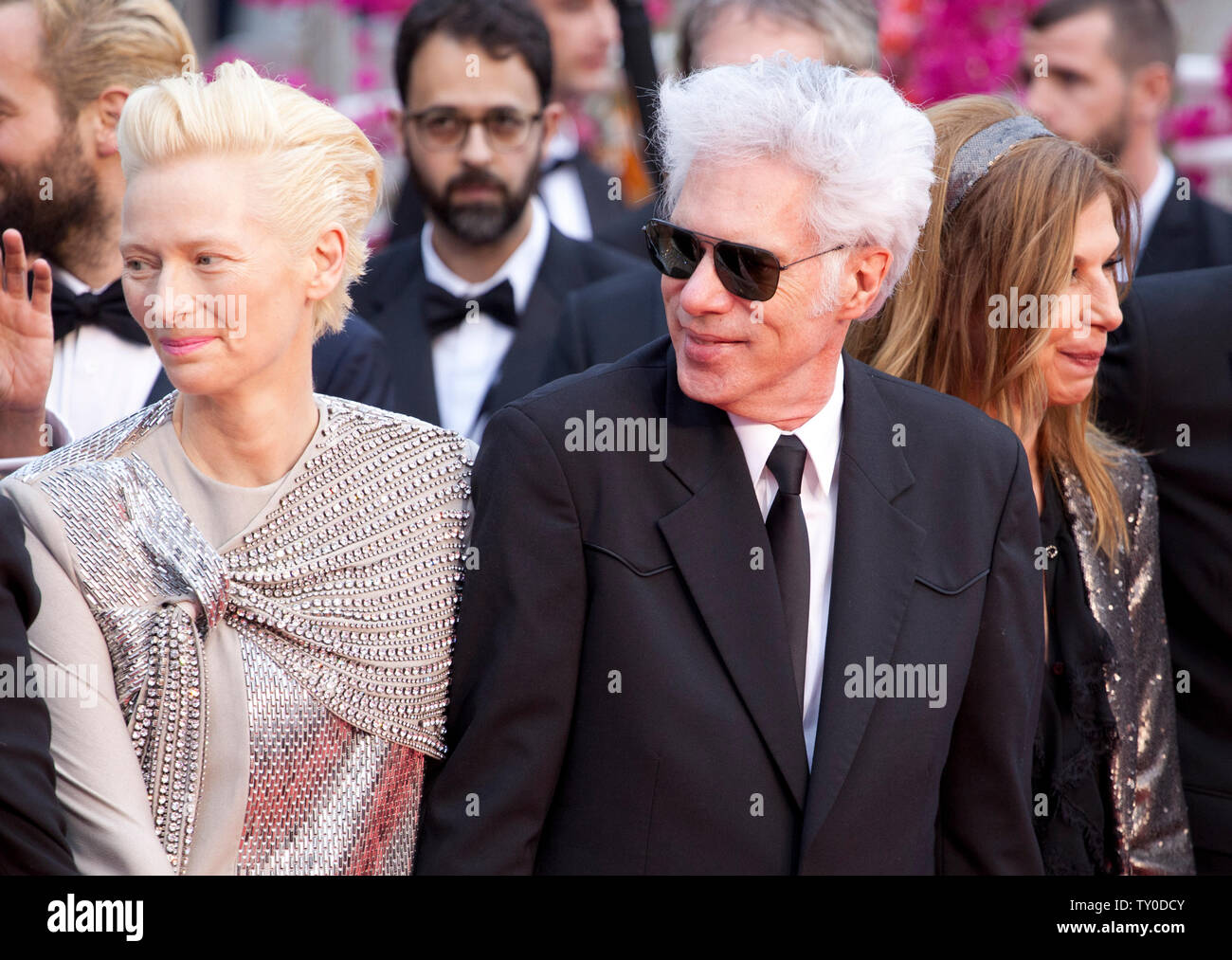 Tilda Swinton, Director Jim Jarmusch, Sara Driver at the Opening ...