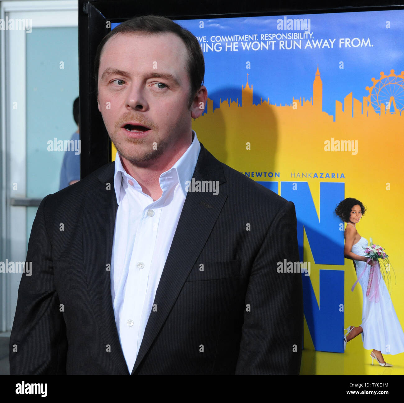 British actor Simon Pegg, a co-writer and cast member in the motion ...