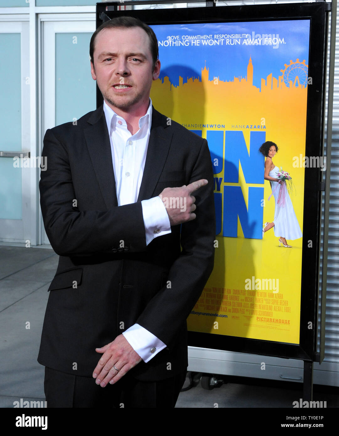 British actor Simon Pegg, a co-writer and cast member in the motion ...