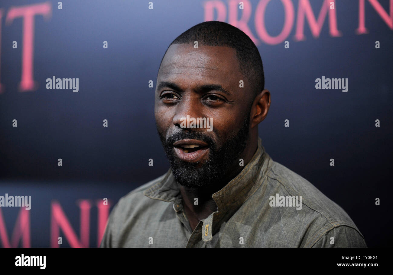 Cast member Idris Elba attends the premiere of the film "Prom Night" in ...