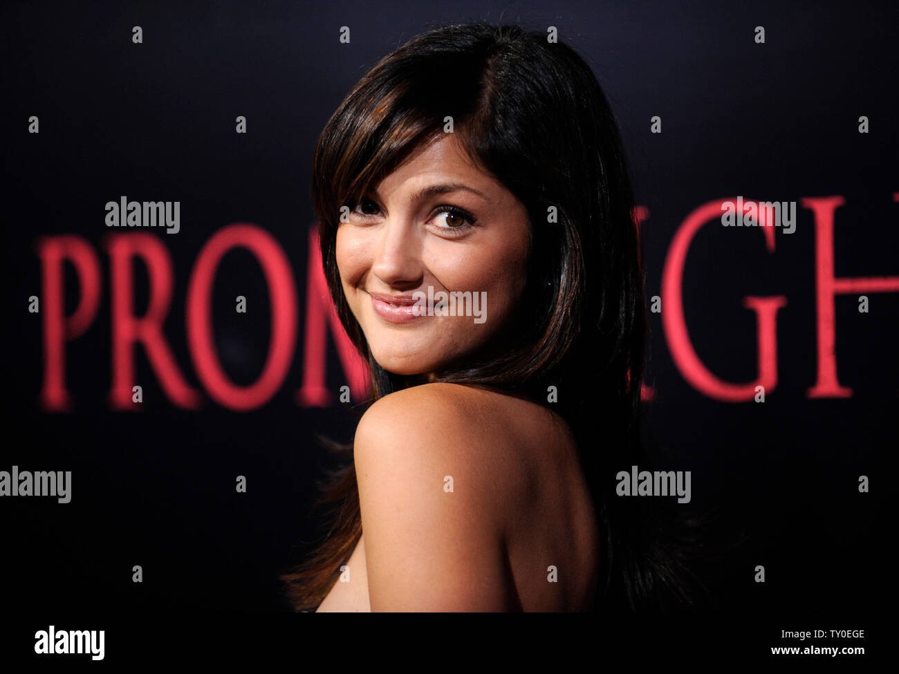Actress Minka Kelly attends the premiere of the film "Prom Night" in ...
