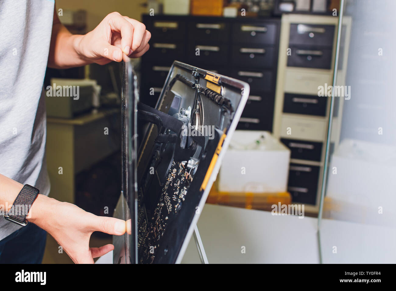Computer cables and adapters hi-res stock photography and images - Alamy