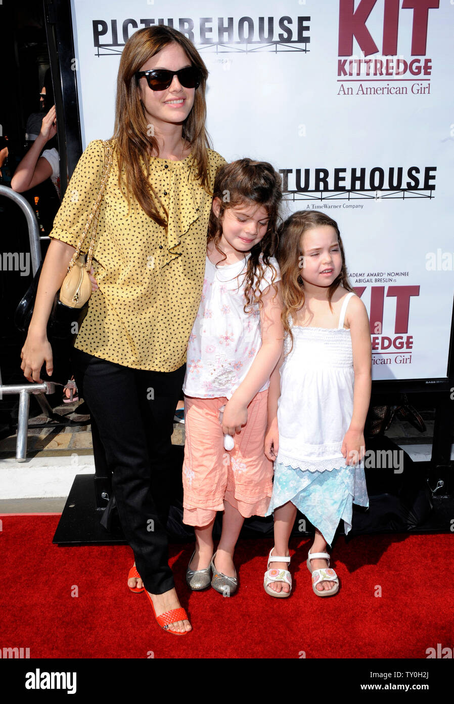 Actress Rachel Bilson and her step sister Hattie Bilson (C) and a ...