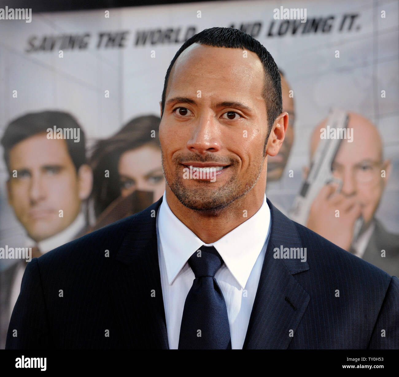 Dwayne Johnson, who portrays Agent 23 in the motion picture comedy "Get ...