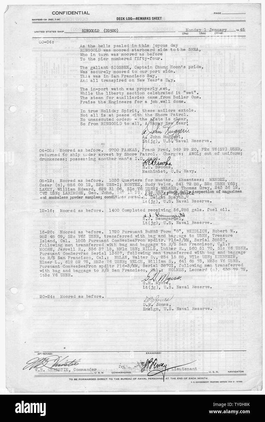 Uss ringgold dd 500 Black and White Stock Photos & Images - Alamy