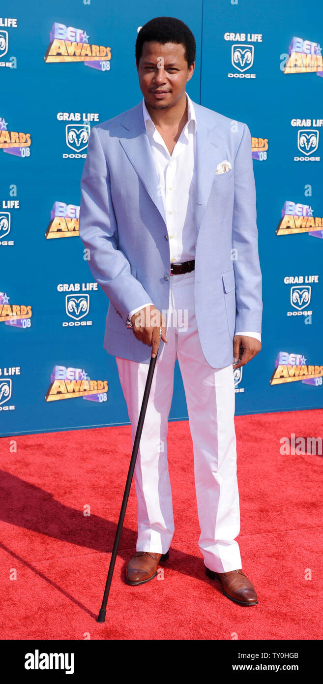 Terrence Howard attends the BET Awards 2008 in Los Angeles on June 24 ...