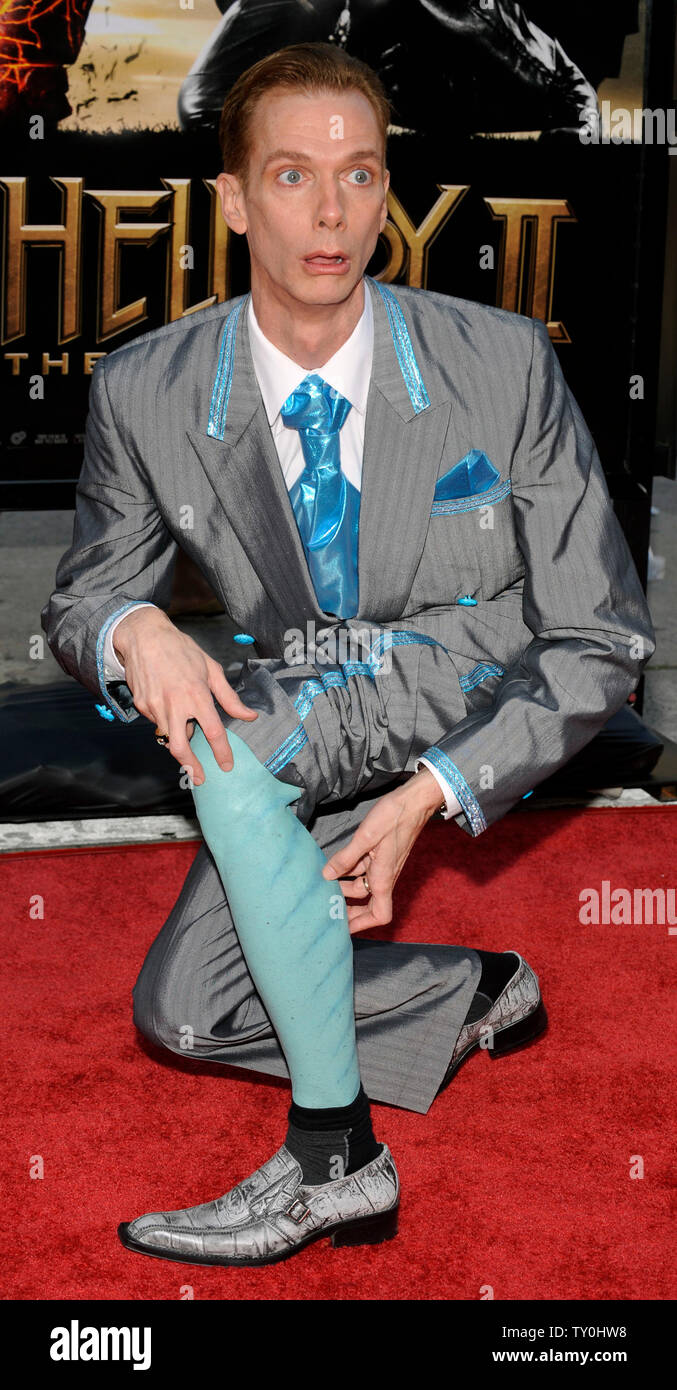 Doug Jones, a cast member in the motion picture sci-fi comedy fantasy "Hellboy II: The Golden ...