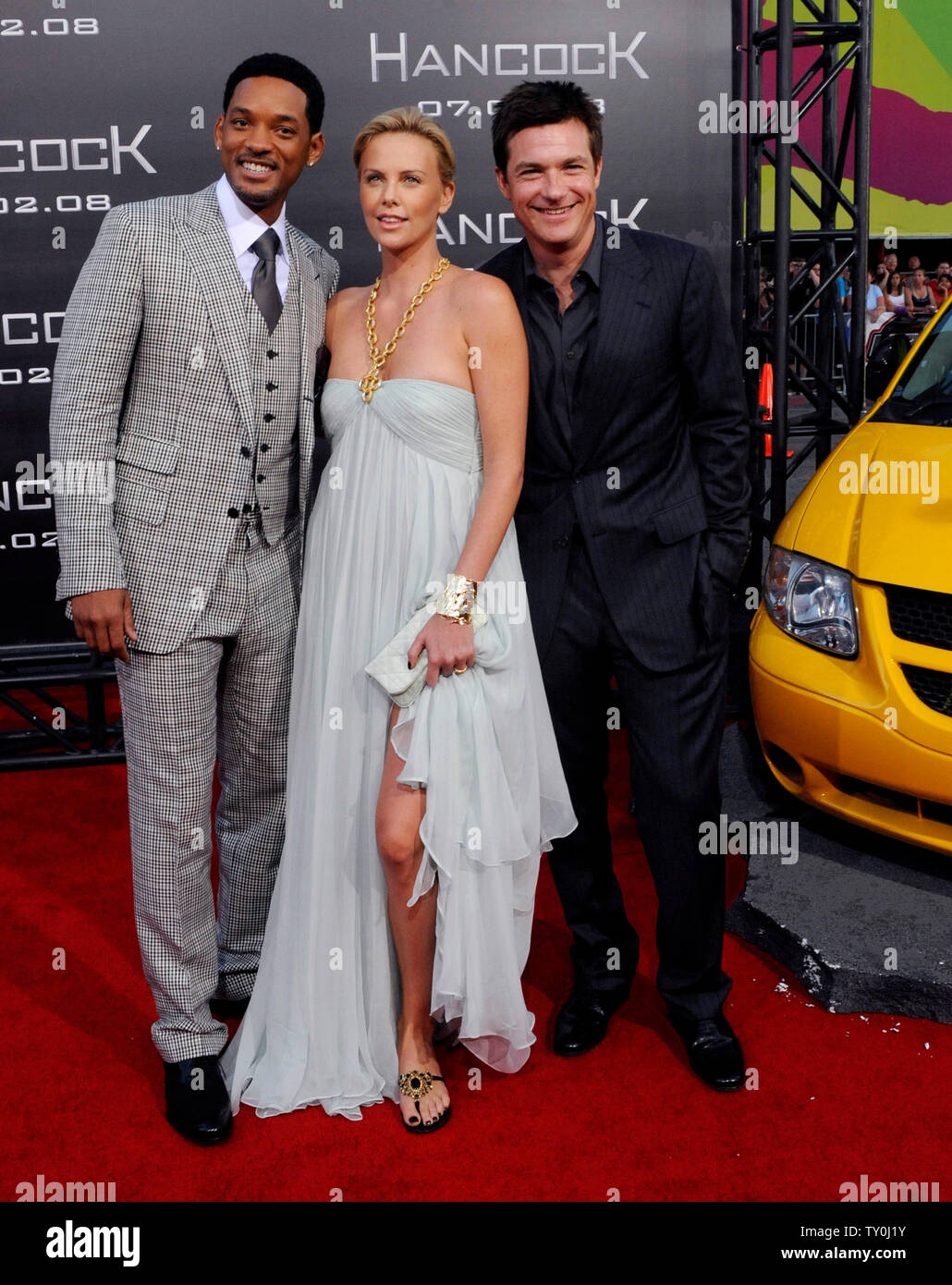 Will Smith, Charlize Theron and Jason Bateman (L-R), cast members in ...