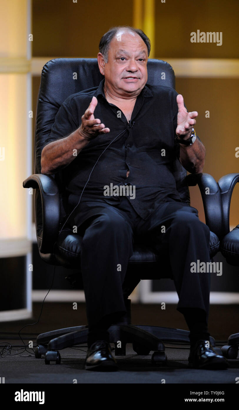 Actor Cheech Marin answers questions during the Hallmark Channel panels ...
