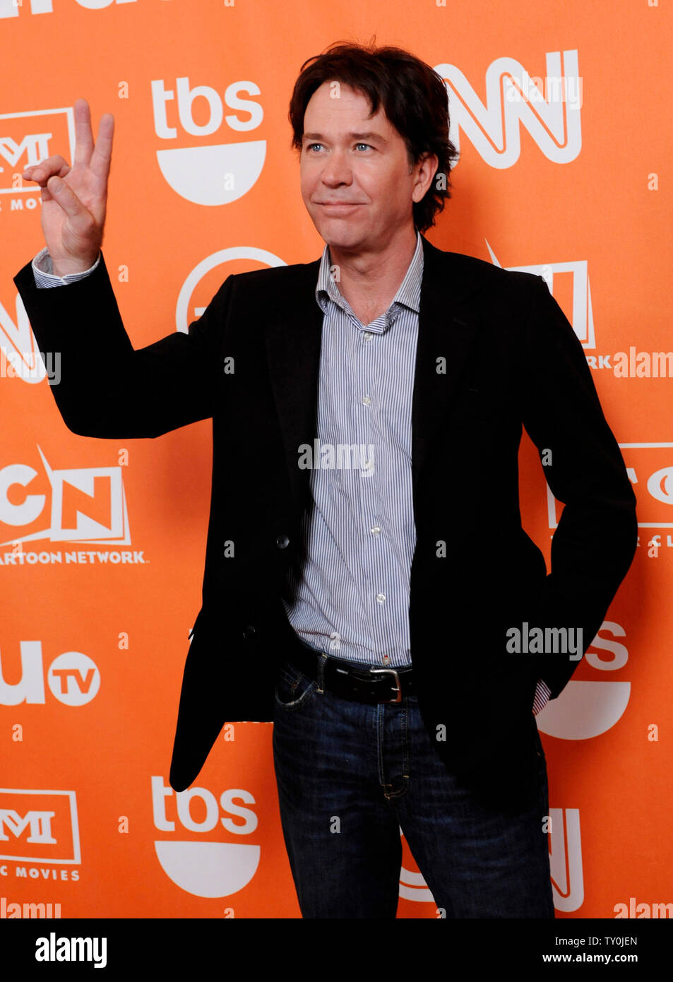 Actor Timothy Hutton, who stars in "Leverage", arrives at the Turner ...