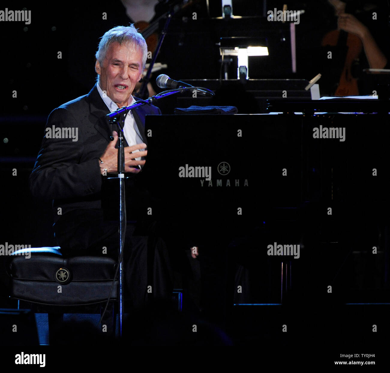 Singer and musician Burt Bacharach performs at the Grammy Foundation's ...