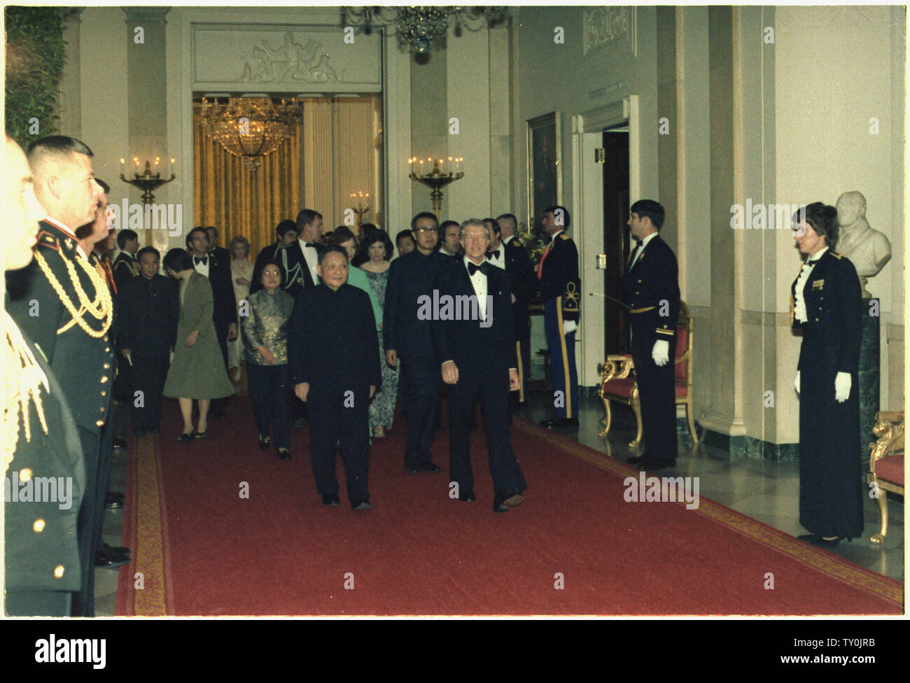 Deng Xiaoping, Jimmy Carter, Madame Zhuo Lin and Rosalynn Carter on ...