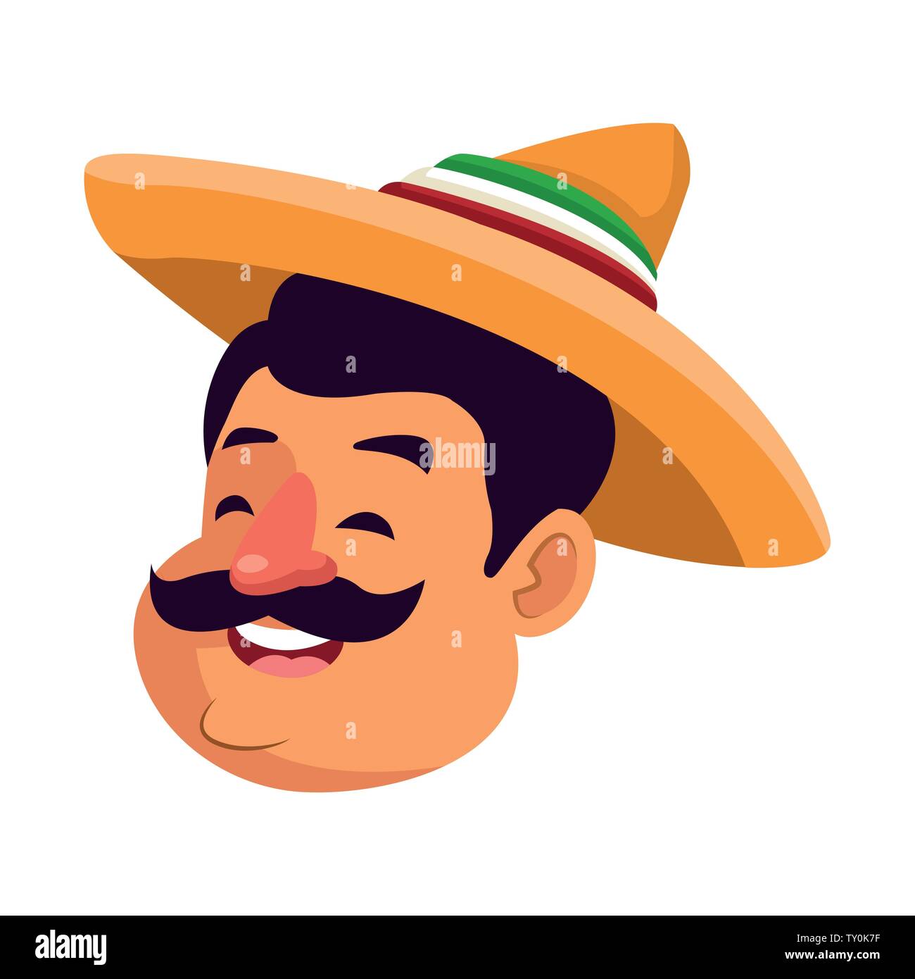 mexican man face avatar icon cartoon Stock Vector Image & Art - Alamy