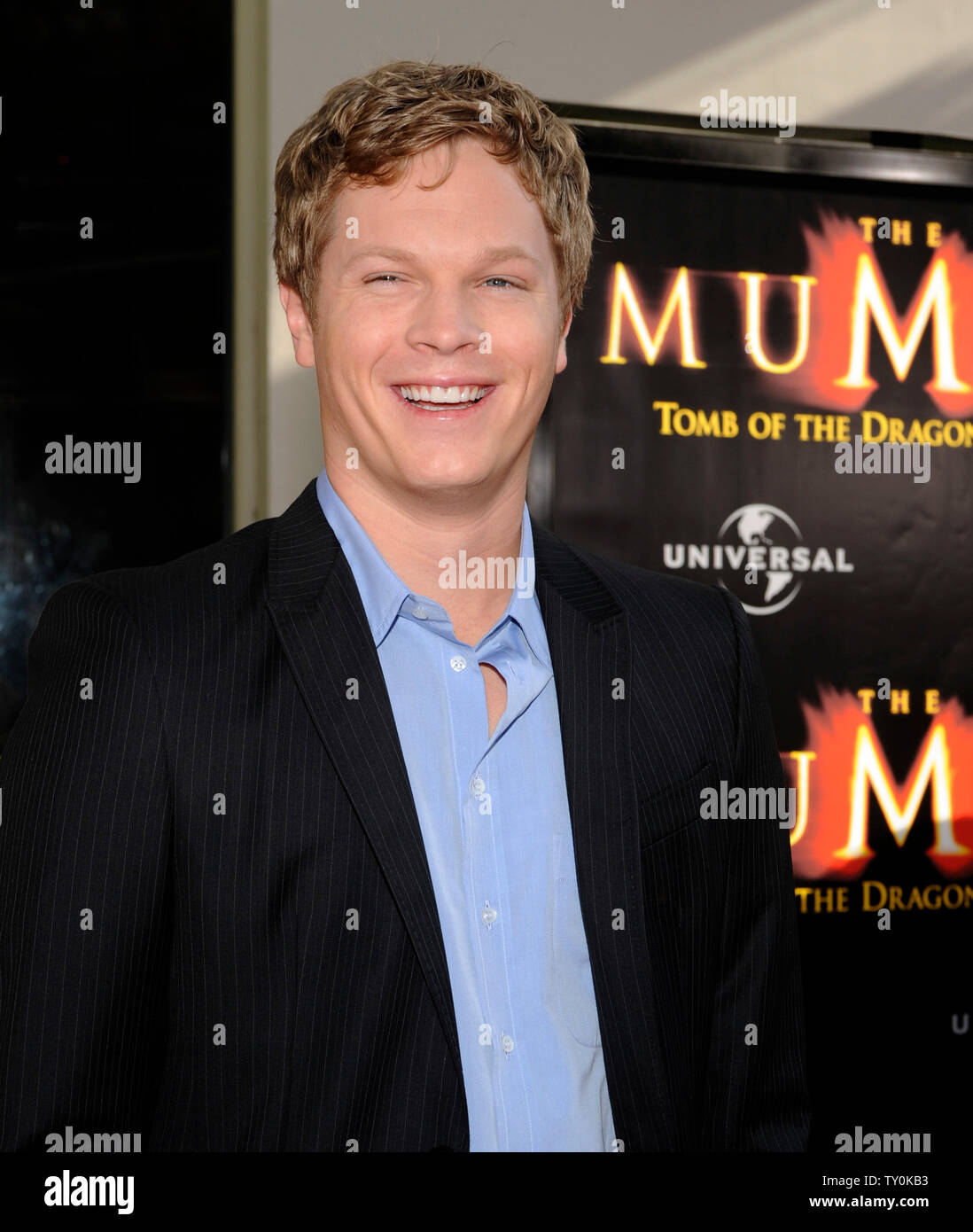 Australian actor Luke Ford, a cast member in the motion picture fantasy ...