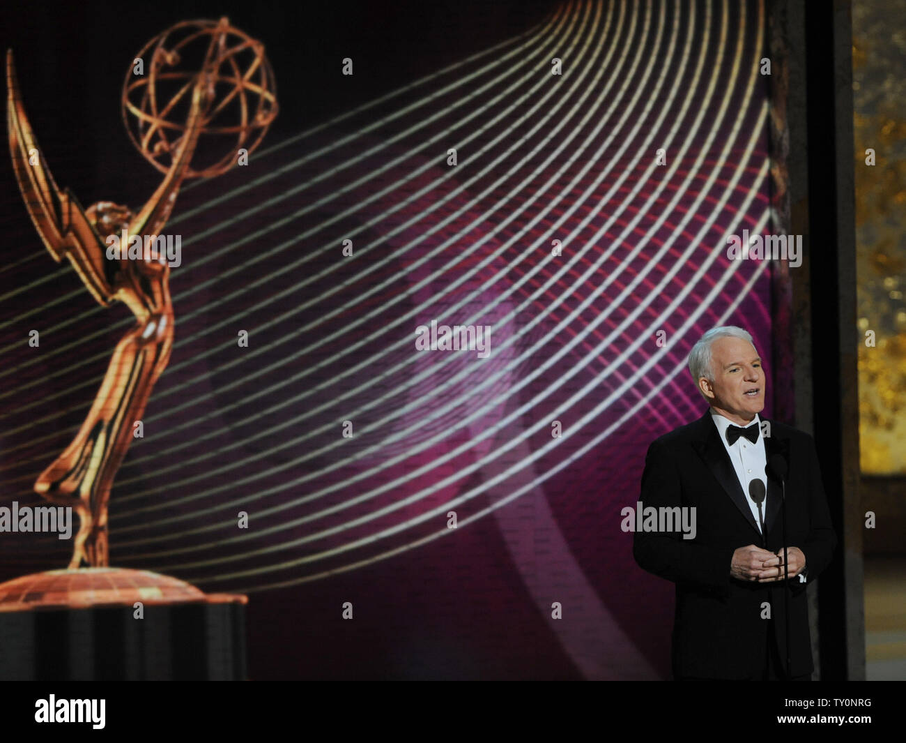Steve Martin takes the stage to present a commemorative Emmy to Tommy ...