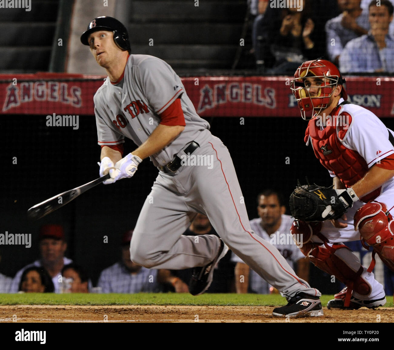 Boston Red Sox Jason Bay connects with a first inning two-run homer ...