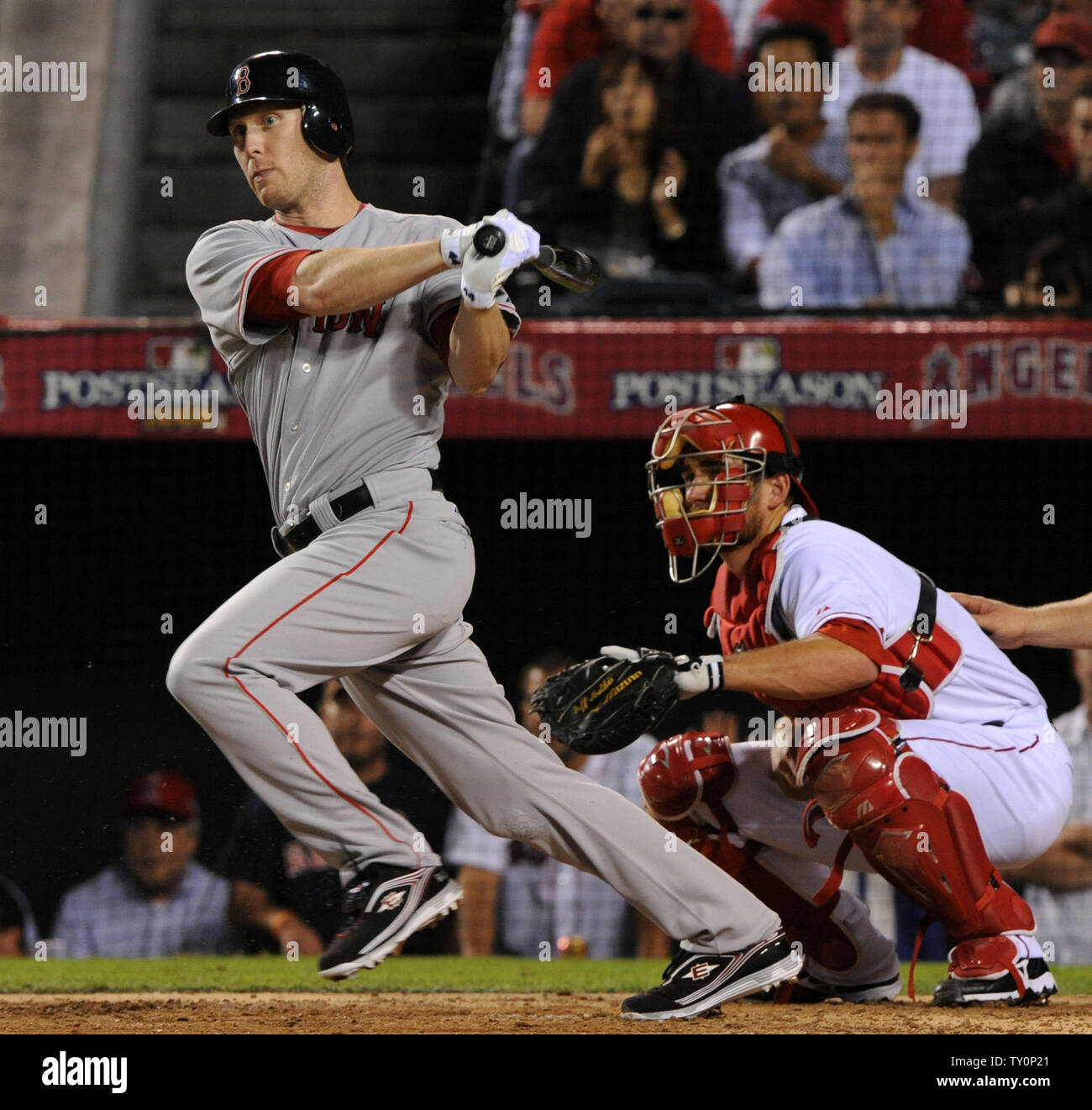 Boston Red Sox Jason Bay connects with a first inning two-run homer ...