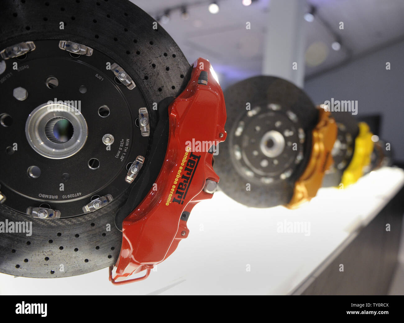 Ferrari brake caliper hi-res stock photography and images - Alamy