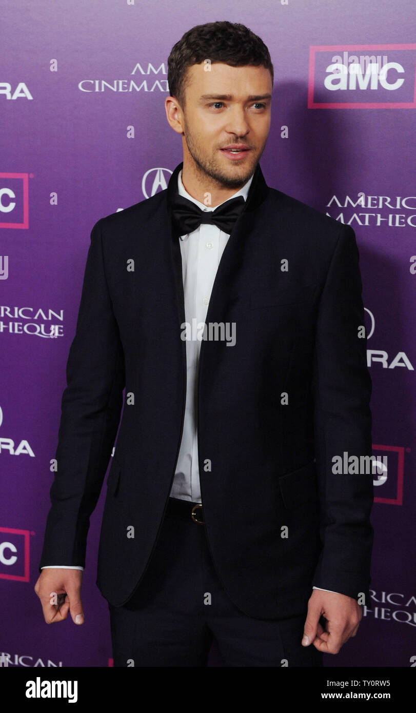 Singer Justin Timberlake arrives at the 23rd American Cinematheque ...