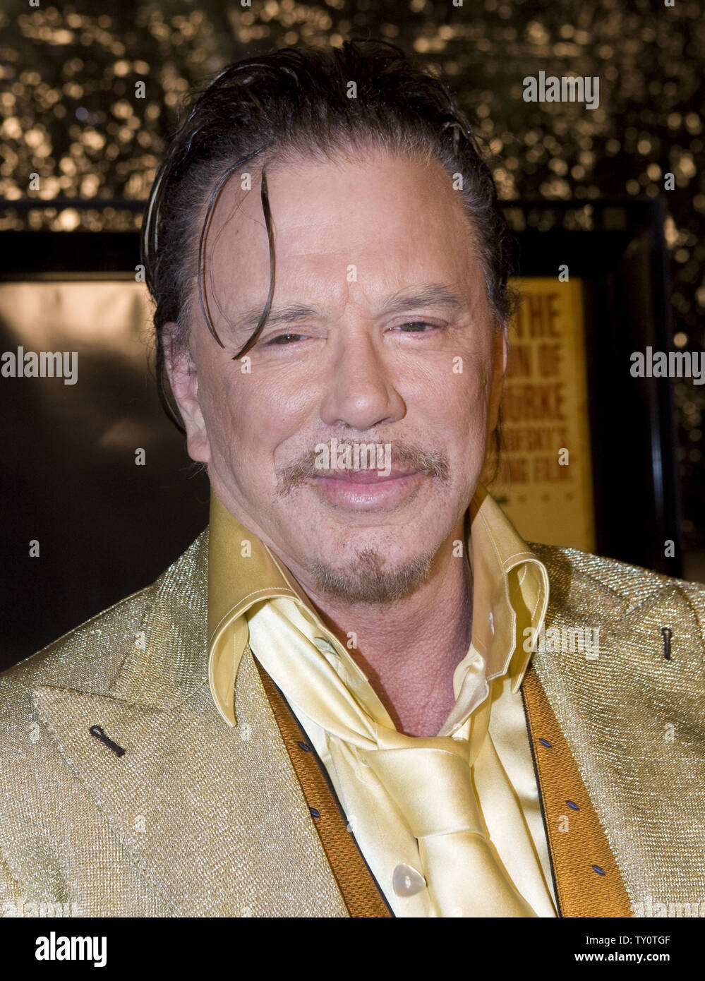 Micky Rourke, a cast member in the motion picture drama "The Wrestler ...