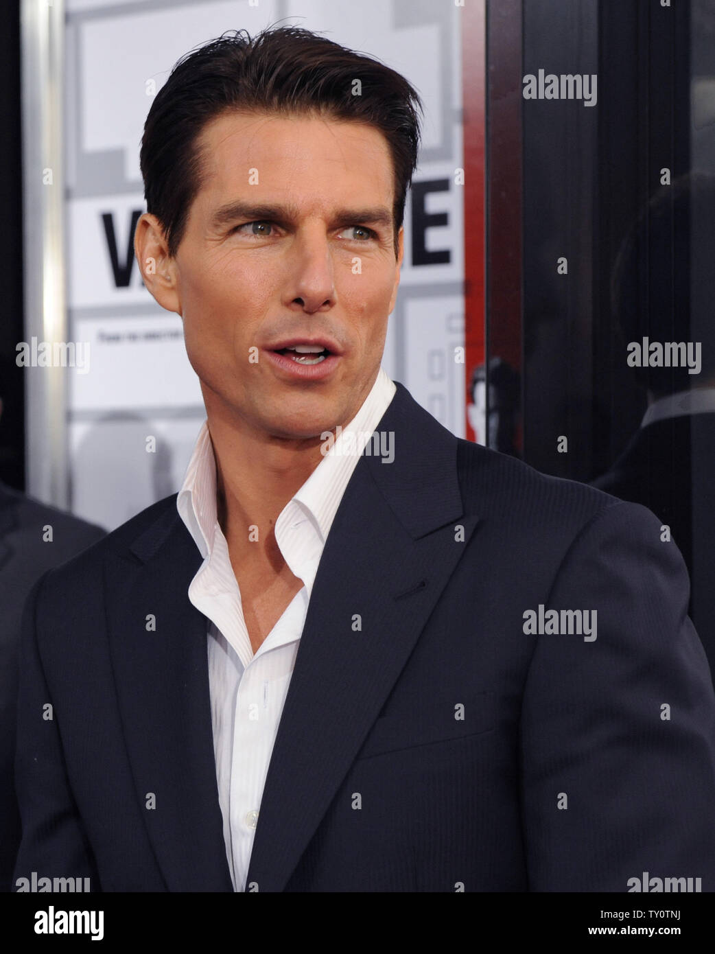 Actor Tom Cruise, who stars in the historical war thriller motion ...