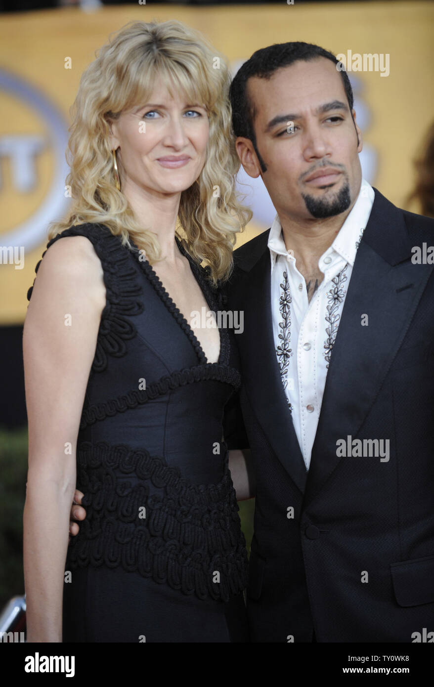 Laura Dern (L) and Ben Harper attend the Screen Actors Guild Awards ...