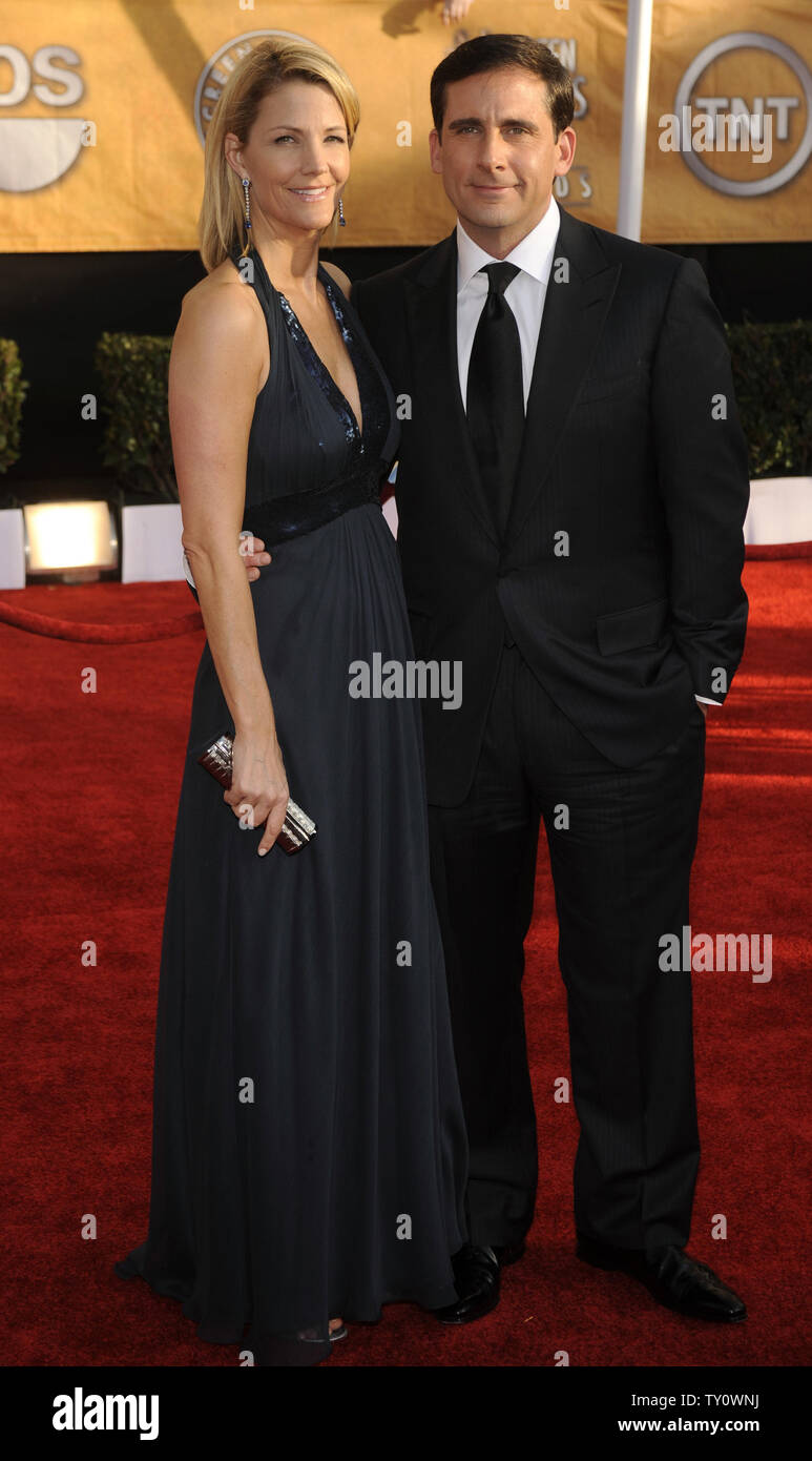 Steve Carell (R) and wife Nancy Walls attend the Screen Actors Guild ...