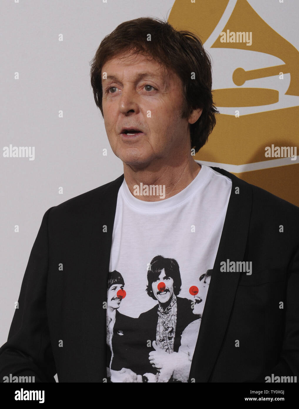 Show performer Paul McCartney appears backstage at the 51st annual ...