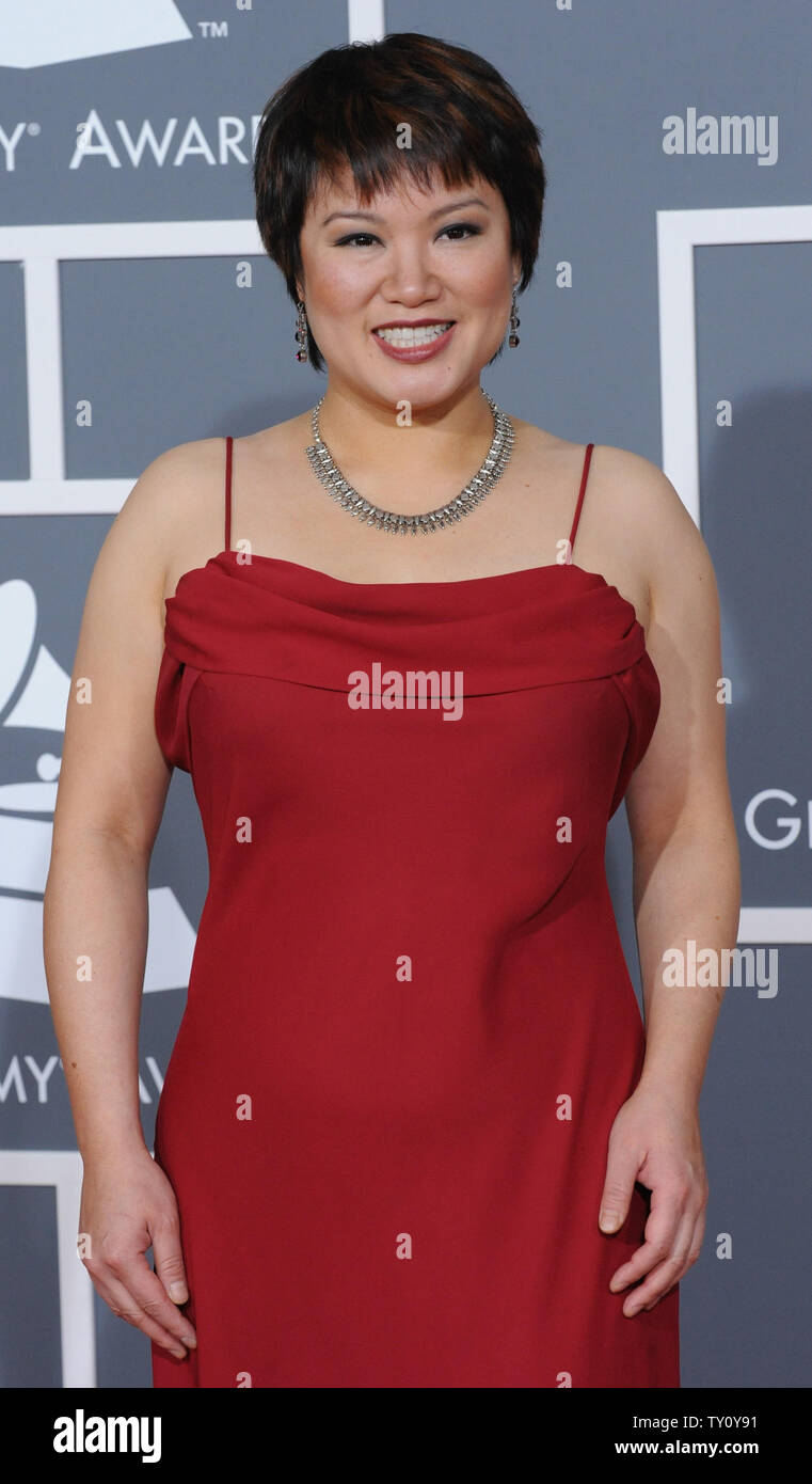 Angelin Chang arrives at the 51st annual Grammy Awards at the Staples ...