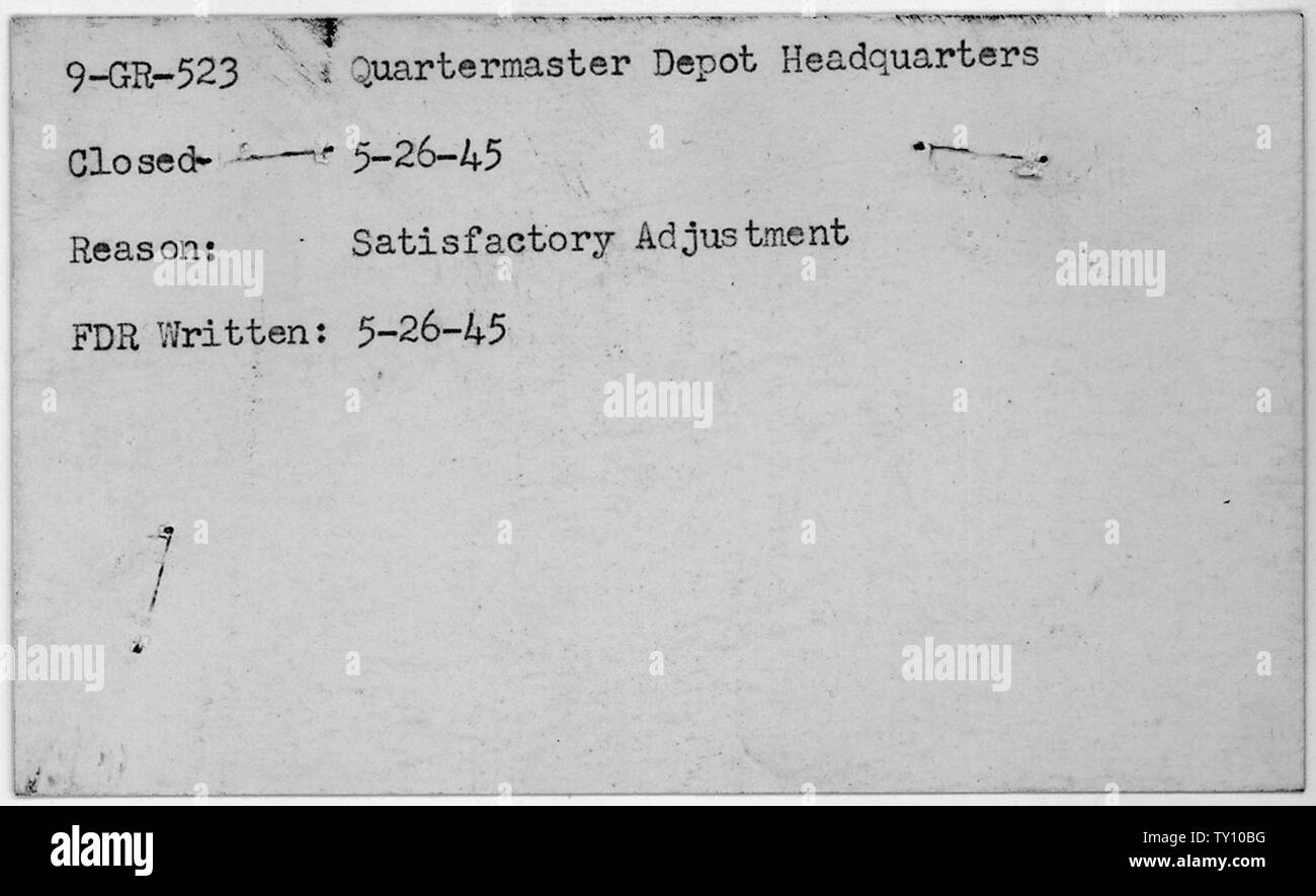 Earmer Mae Davis [Case 9-GR-523]: Case Closed Card; Scope and content ...