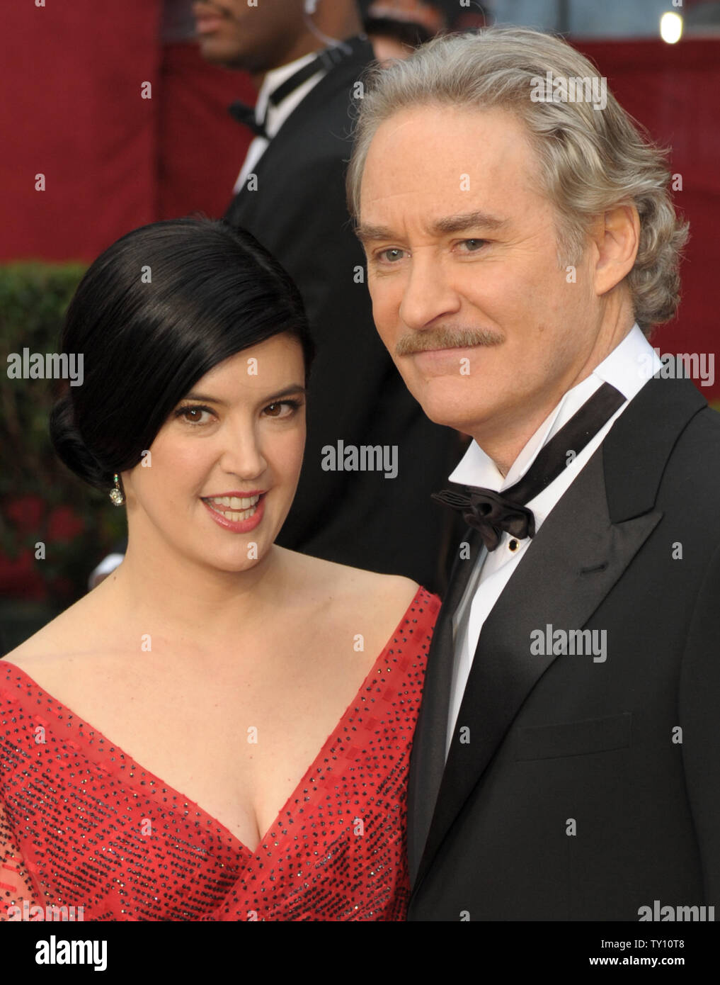 Actor Kevin Kline and his wife Phoebe Cates arrive at the 81st Academy ...