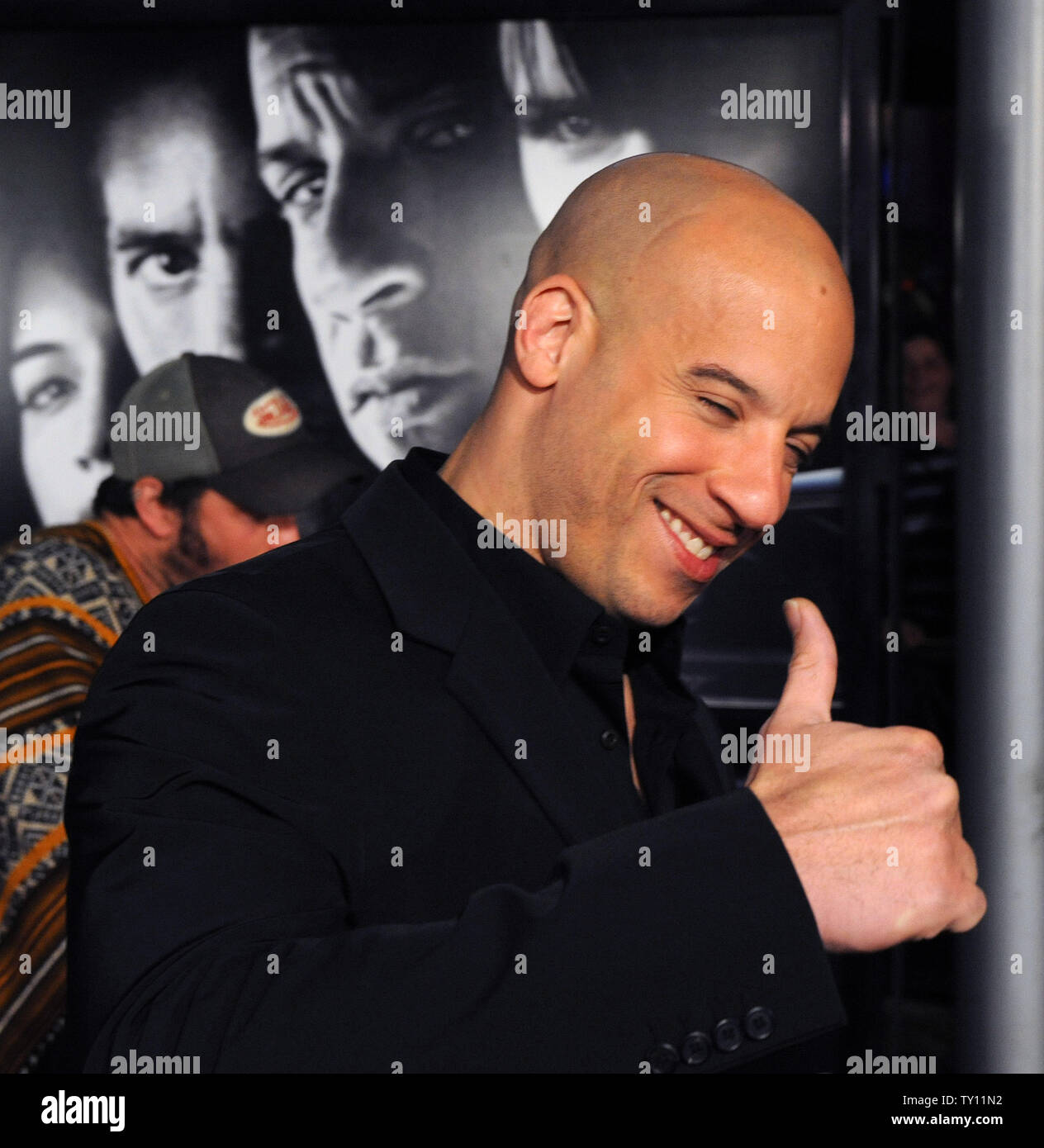 Cast member Vin Diesel attends the premiere of the motion picture crime ...