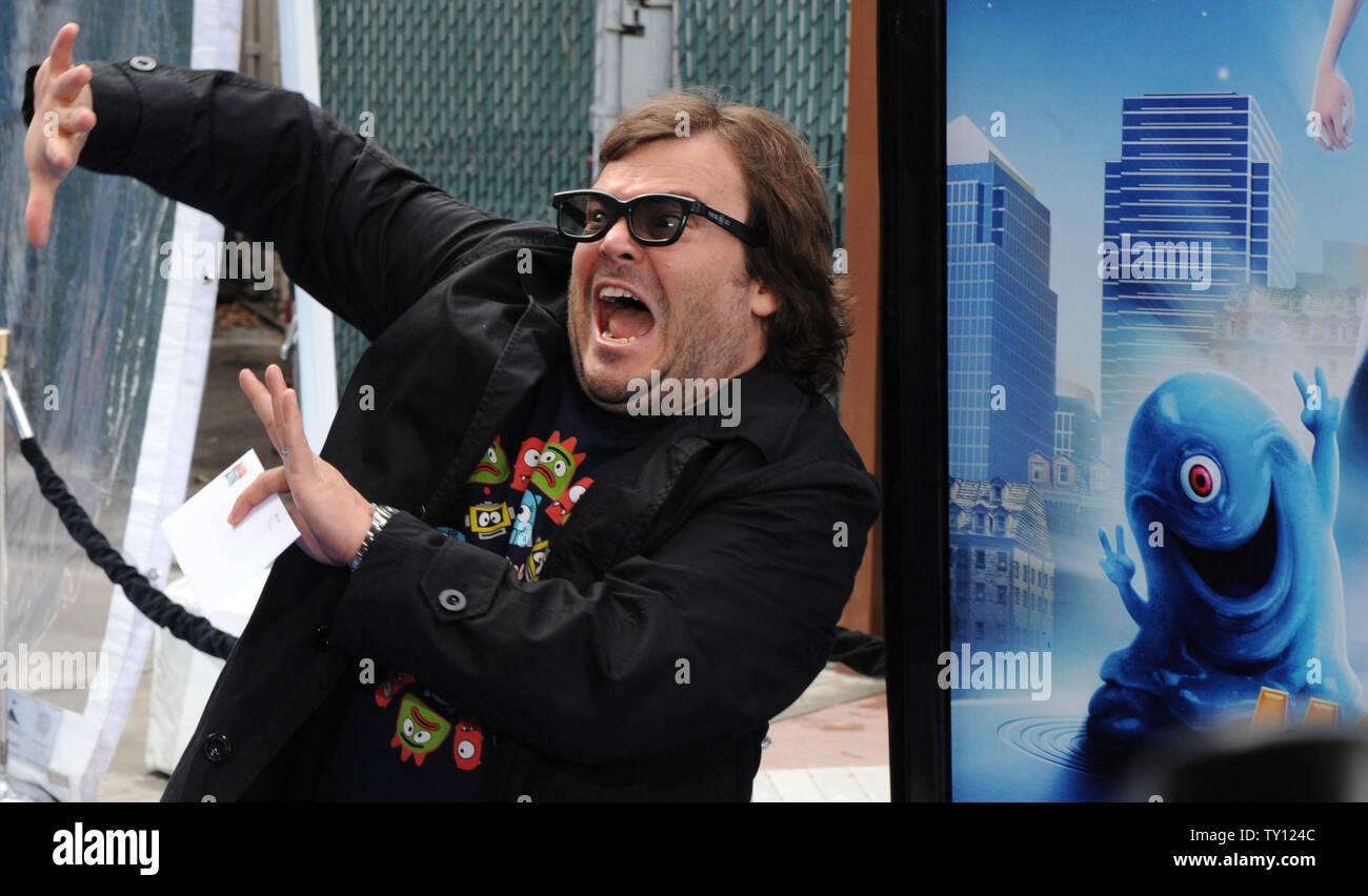 Actor Jack Black attends the premiere of the animated motion picture ...