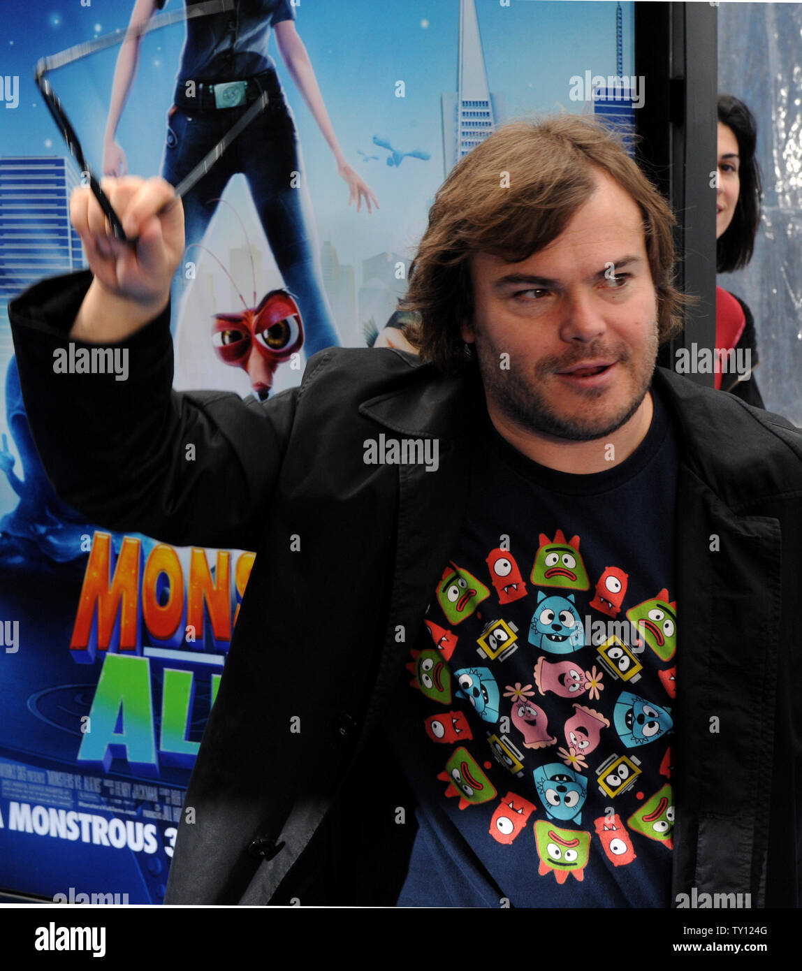 Actor Jack Black attends the premiere of the animated motion picture ...