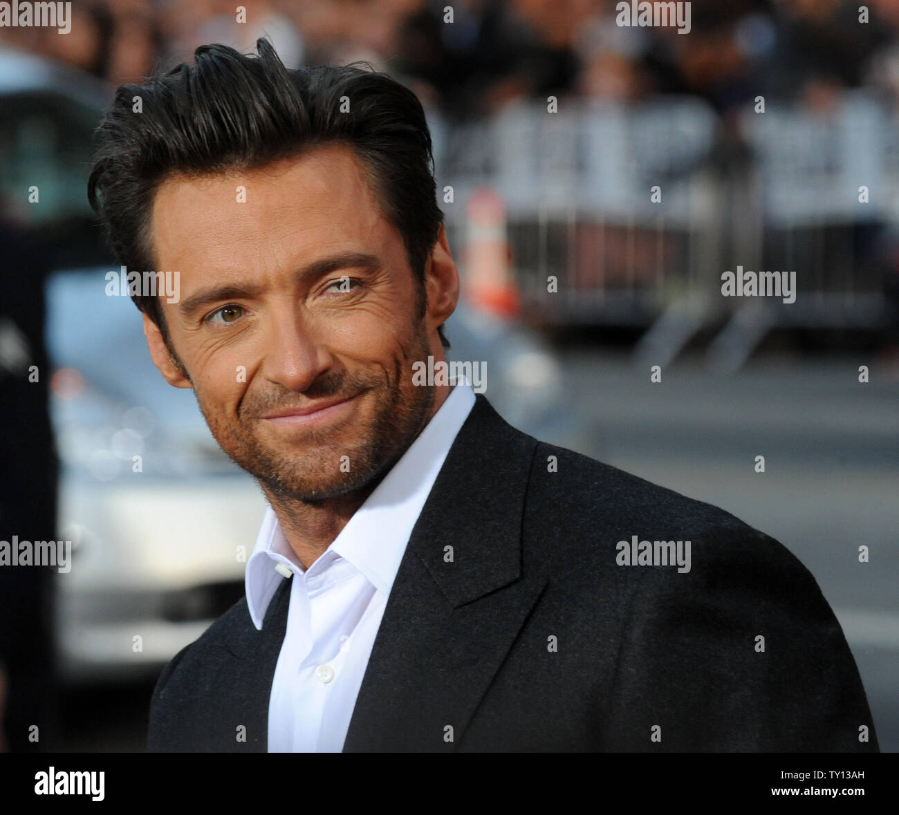 Actor Hugh Jackman, who stars in the motion picture sci-fi thriller "X ...