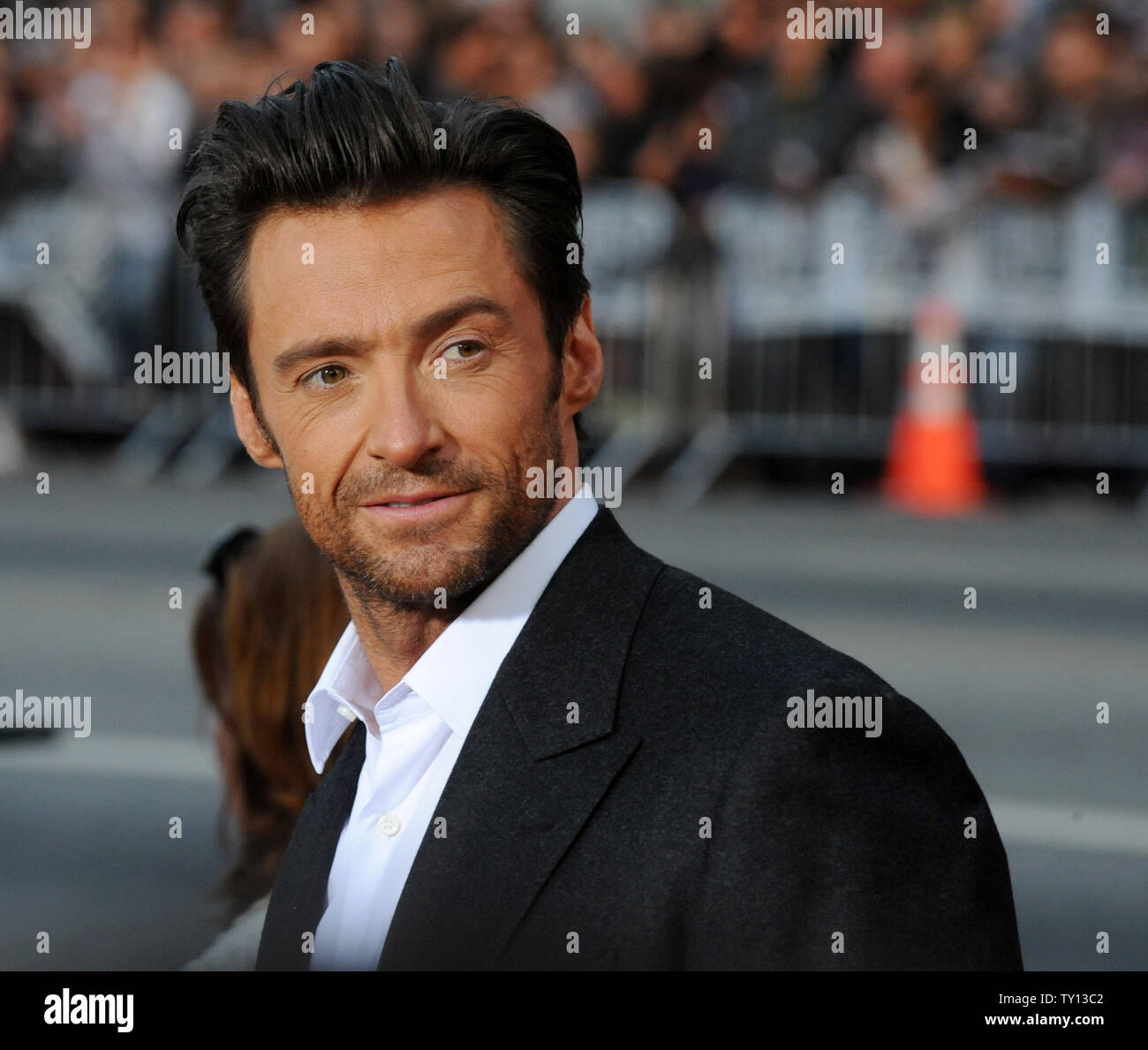 Actor Hugh Jackman, who stars in the motion picture sci-fi thriller "X ...