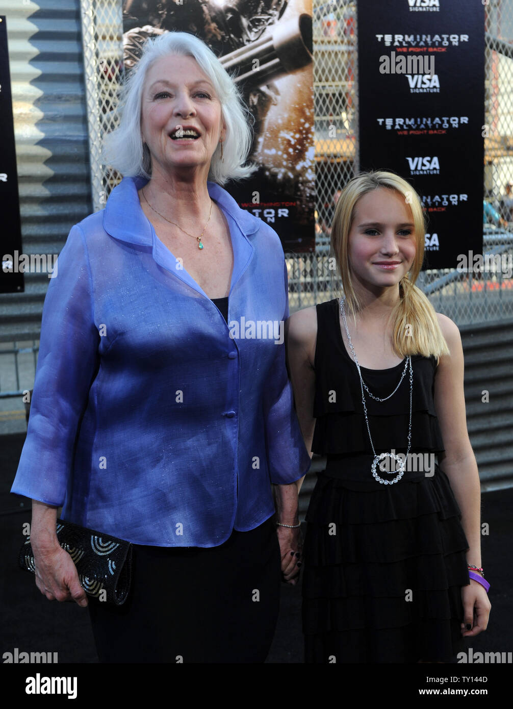 Actress Jane Alexander (L), a cast member in the motion picture sci-fi ...