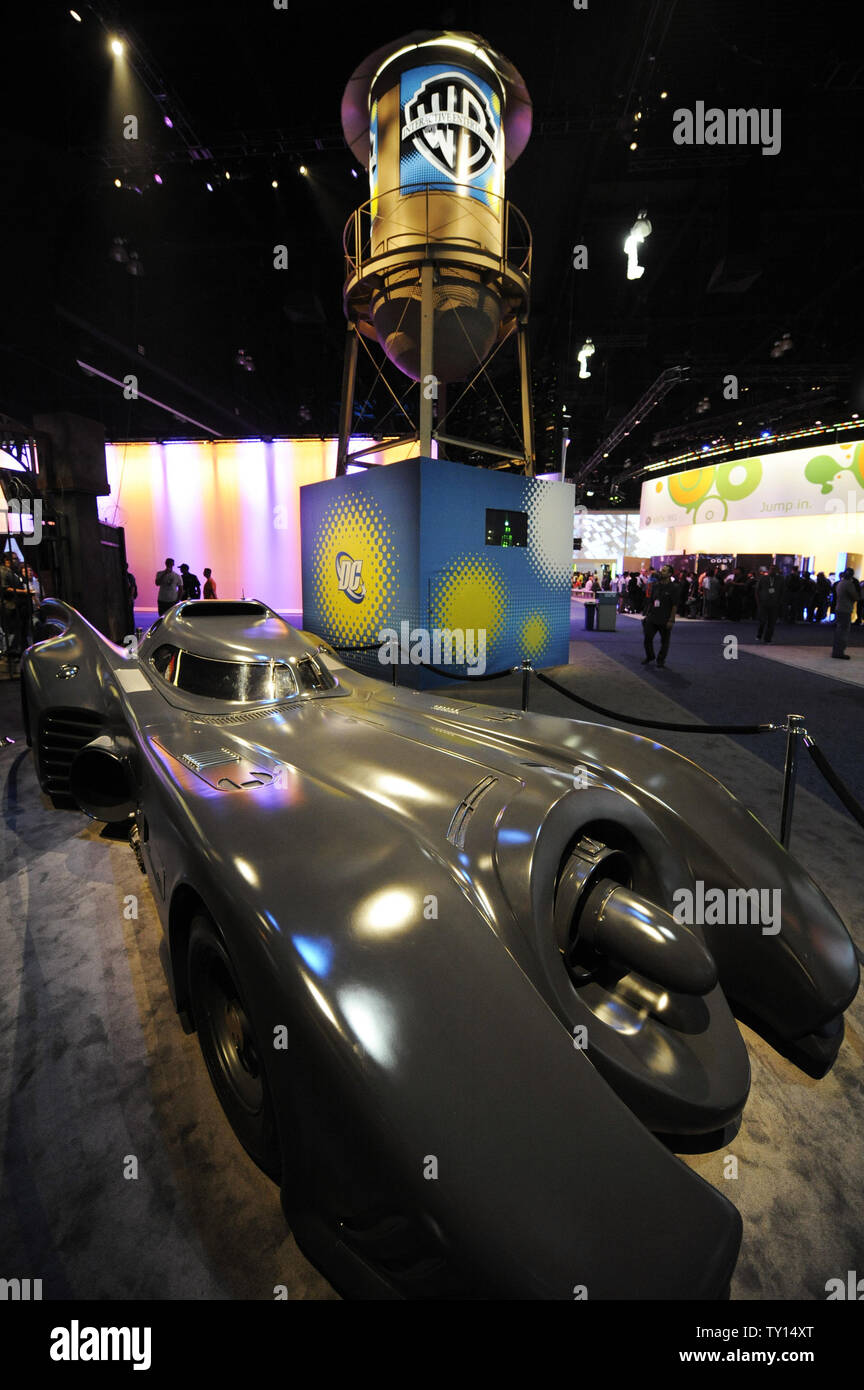 A Batmobile is on display at the Warner Interactive Entertainment ...