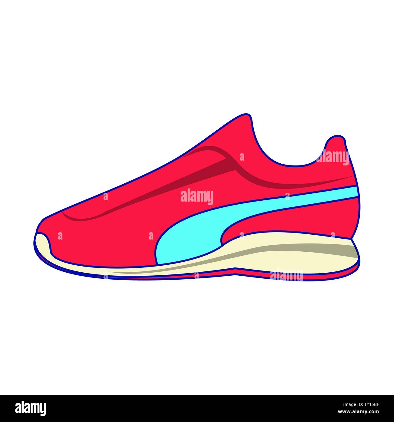 sports shoes for physical training Stock Vector Image & Art - Alamy