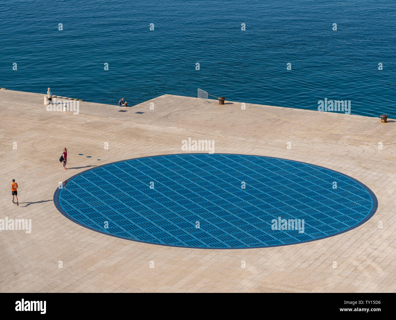 Monument to the Sun at Port of Zadar in Croatia Stock Photo - Alamy